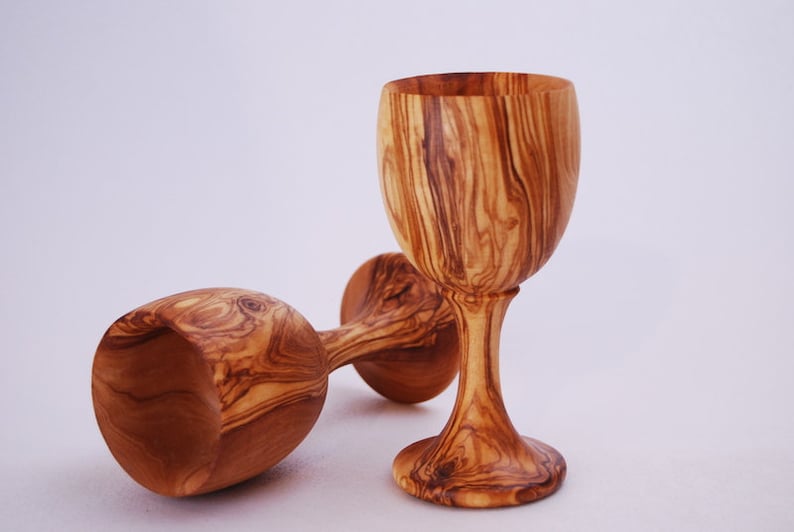 Olive Wood, Cup - Etsy