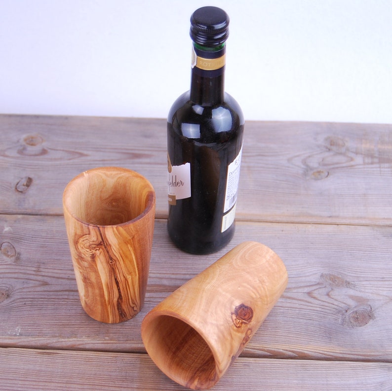 Olive Wood, Cup - Etsy