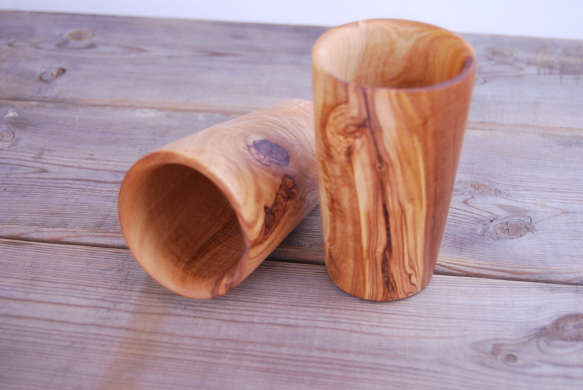 Olive Wood, Cup - Etsy