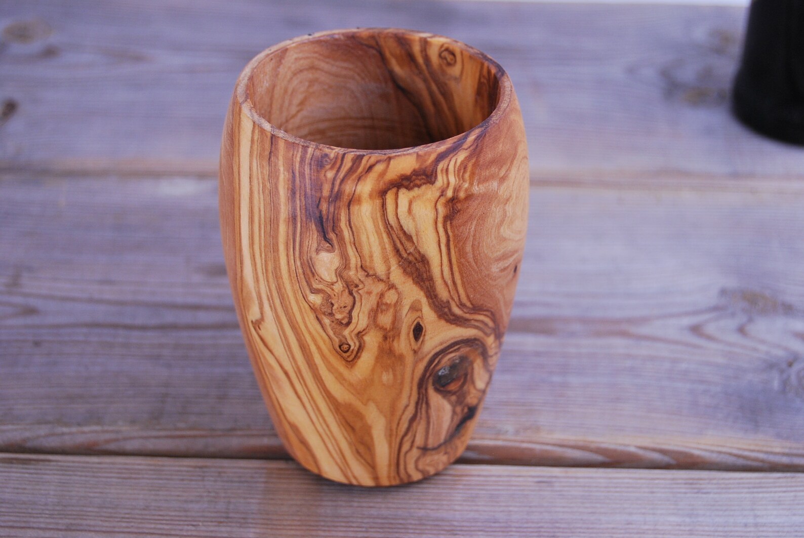 Olive Wood Cup - Etsy