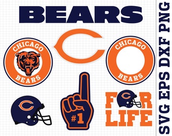 Chicago bears svg | Etsy