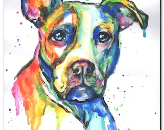 Funny dog painting | Etsy