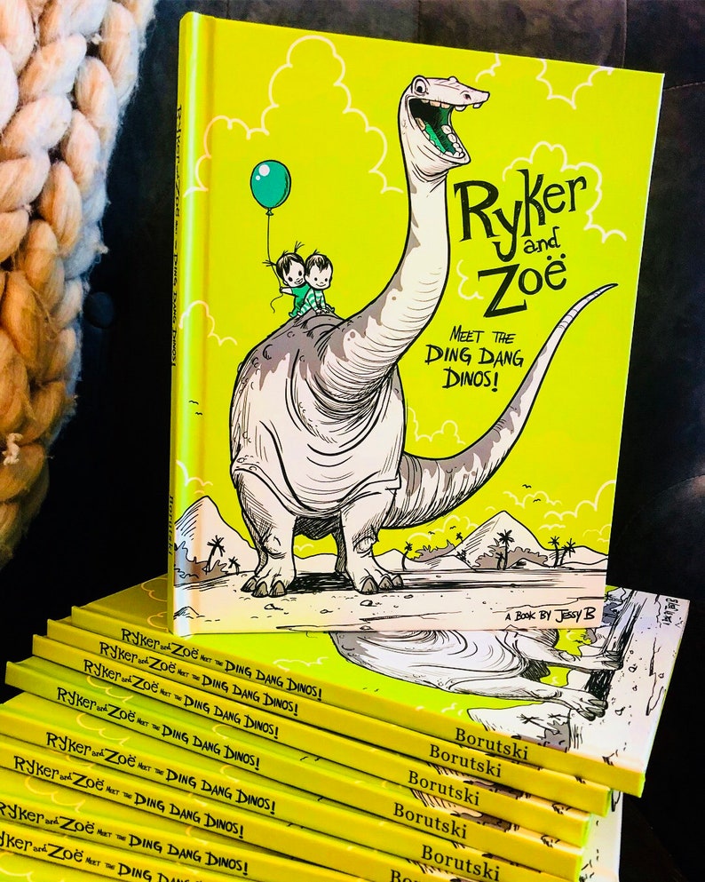Ryker and Zoe Meet the Ding Dang Dinos- Book About Dinosaurs - Etsy