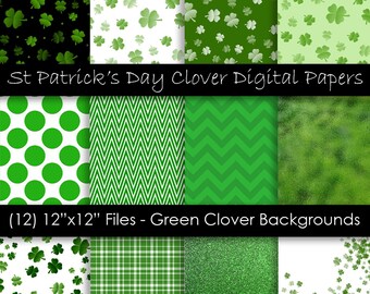 Lucky Leprechauns Digital Paper St. Patrick's Day - Etsy
