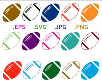Football Clipart Bundle 1 SVG Graphics - Etsy Canada