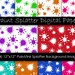 Paint Splatter Digital Paper Splatter Pattern Backgrounds Multi-color ...