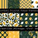 Football Backgrounds Green & Yellow Green Bay Digital Papers Green ...
