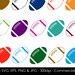 Football SVG Bundle Football Clip Art Multi-color Football | Etsy
