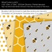 Bumble Bee Scrapbook Paper - Honeycomb Digital Paper - Bee Pattern ...