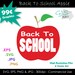 Back to School Apple SVG File - Apple Clip Art - Back to School Cut ...