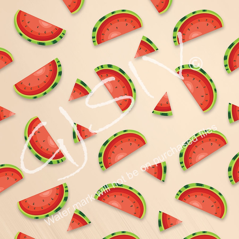 Watermelon Digital Paper Watermelon Background Texture | Etsy