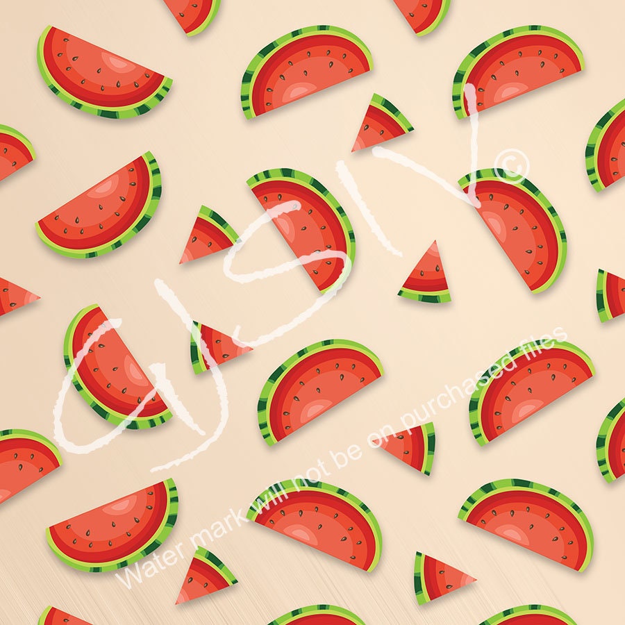 Watermelon Digital Paper - Watermelon Background Texture - Watermelon ...