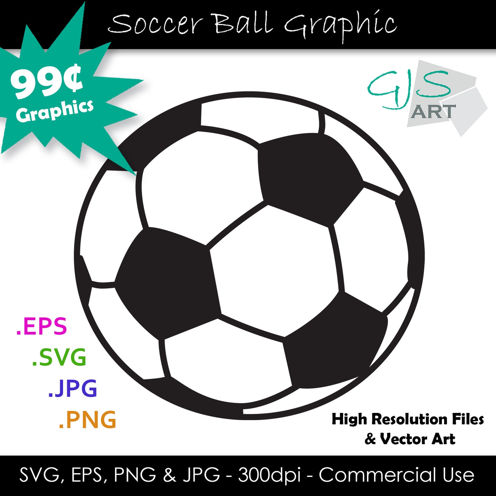 Soccer Ball SVG File Soccer Clip Art Soccer Ball Cut File | Etsy