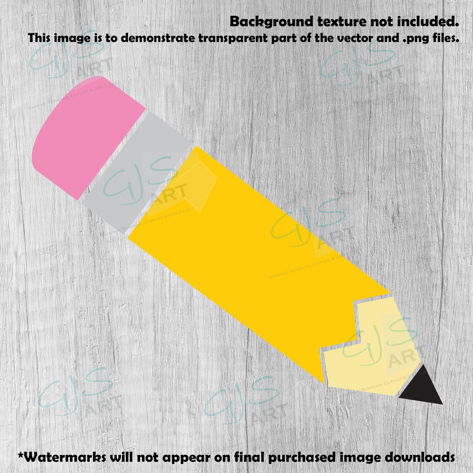 Pencil SVG File - Pencil Clip Art - Teachers Pencil Cut File Silhouette ...