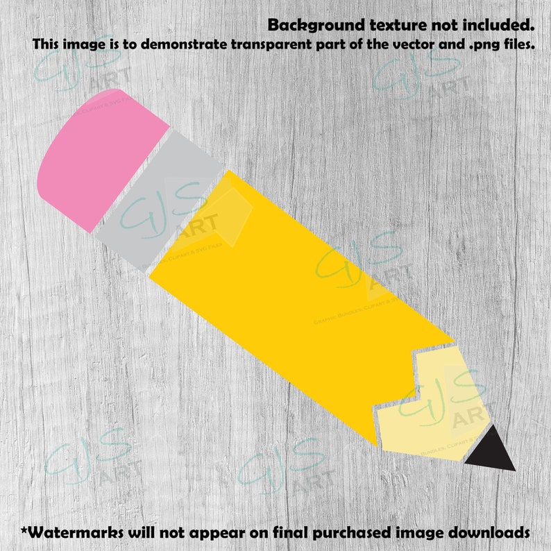 Pencil SVG File Pencil Clip Art Teachers Pencil Cut File - Etsy