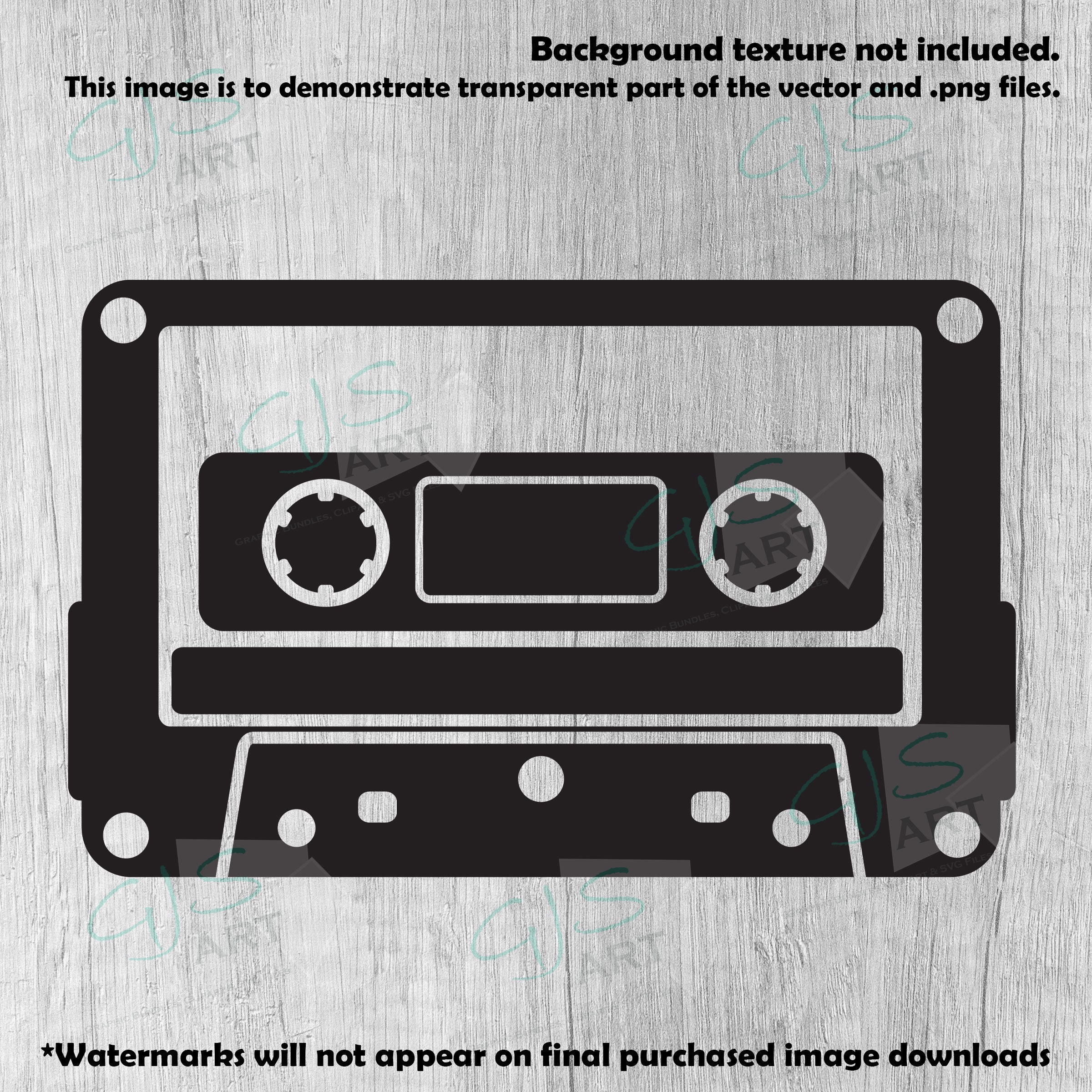 Cassette Tape SVG - Retro Music Cassette Clipart - Audio Cassette ...