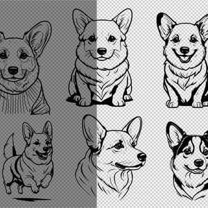 Cute Corgi Dog SVG Bundle - Corgi Clipart - Cute Corgi Dog Graphics ...