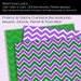 Chevron Digital Paper Purple & Green Chevron Scrapbook Paper Chevron ...