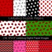 Ladybug Digital Paper - Ladybug Scrapbook Paper - Red Ladybug Pattern ...