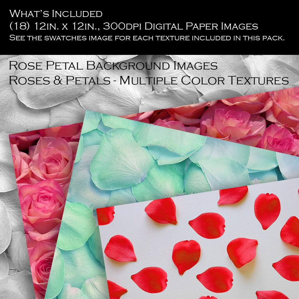 Floral Digital Paper Roses Floral Background Images | Etsy