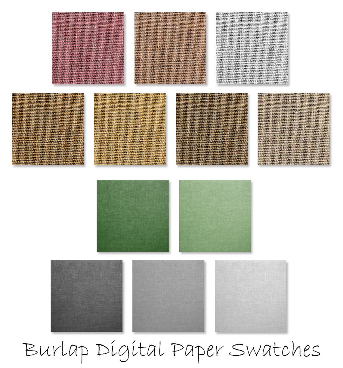 Burlap Texture Digital Paper - Burlap Fiber Backgrounds in Multiple ...