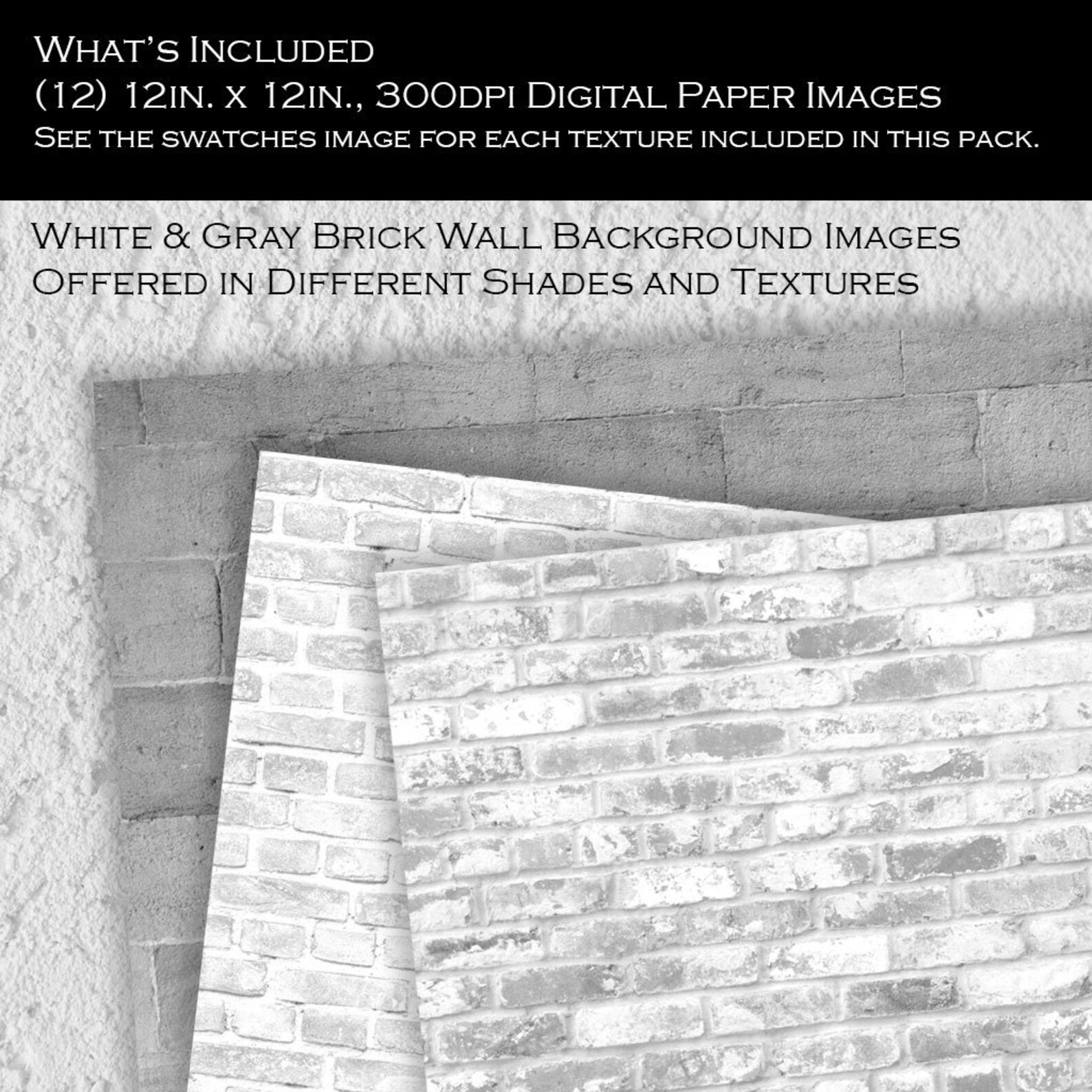 White Brick Digital Paper White Brick Backgrounds White & - Etsy Canada