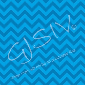 Pink & Blue Chevron Scrapbook Paper - Chevron Digital Paper - Chevron ...