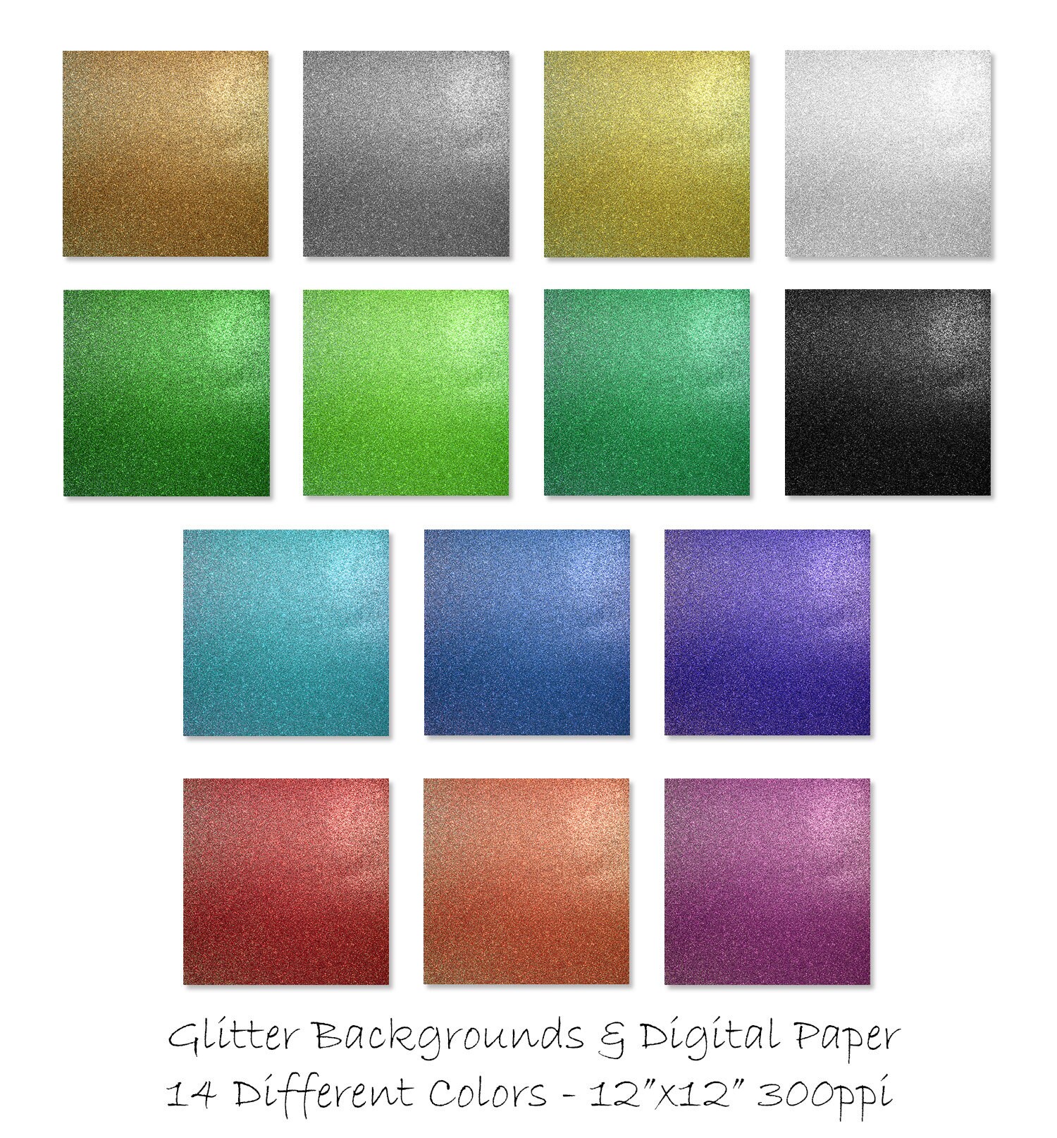 Glitter Scrapbook Paper Glitter Digital Paper Glitter - Etsy
