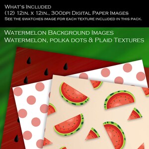 Watermelon Digital Paper - Watermelon Background Texture - Watermelon ...