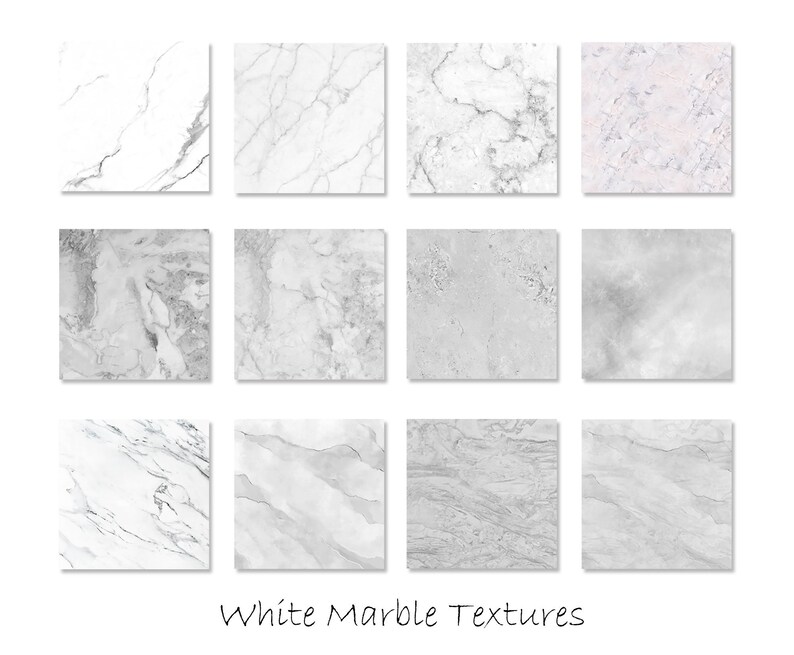 White Marble Digital Paper White Marble Backgrounds White - Etsy
