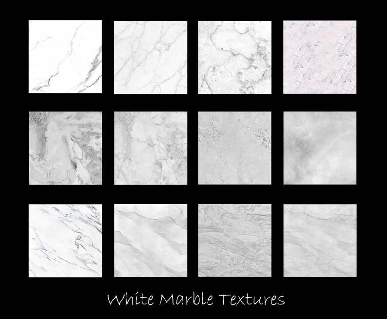White Marble Digital Paper White Marble Backgrounds White - Etsy