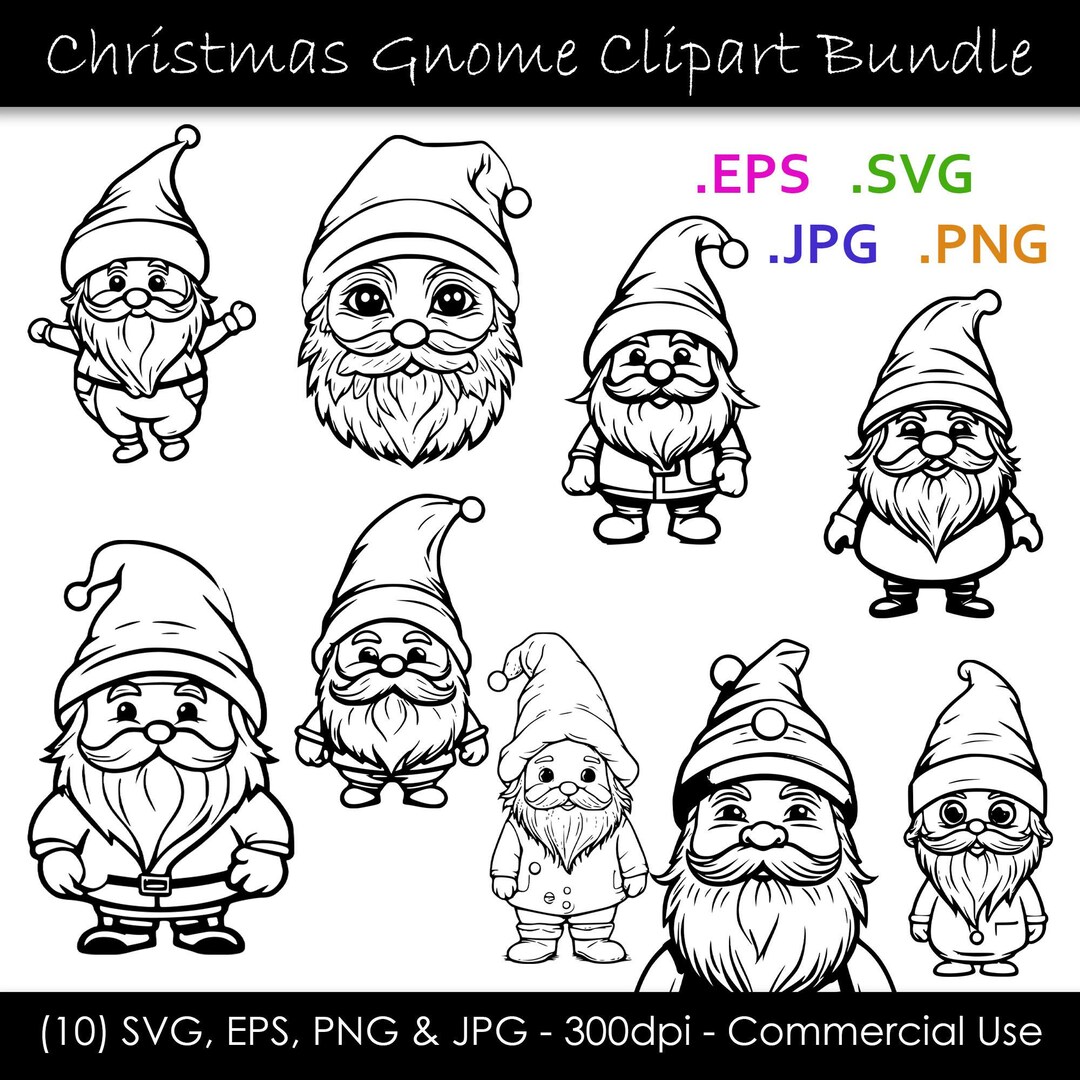 Christmas Gnome SVG Bundle - Gnome SVG Files and Clipart Graphics ...