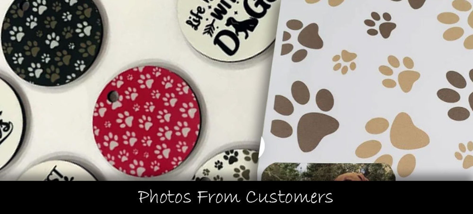 Paw Print Patterns - Dog Paw Digital Papers - Paw Print Backgrounds in ...