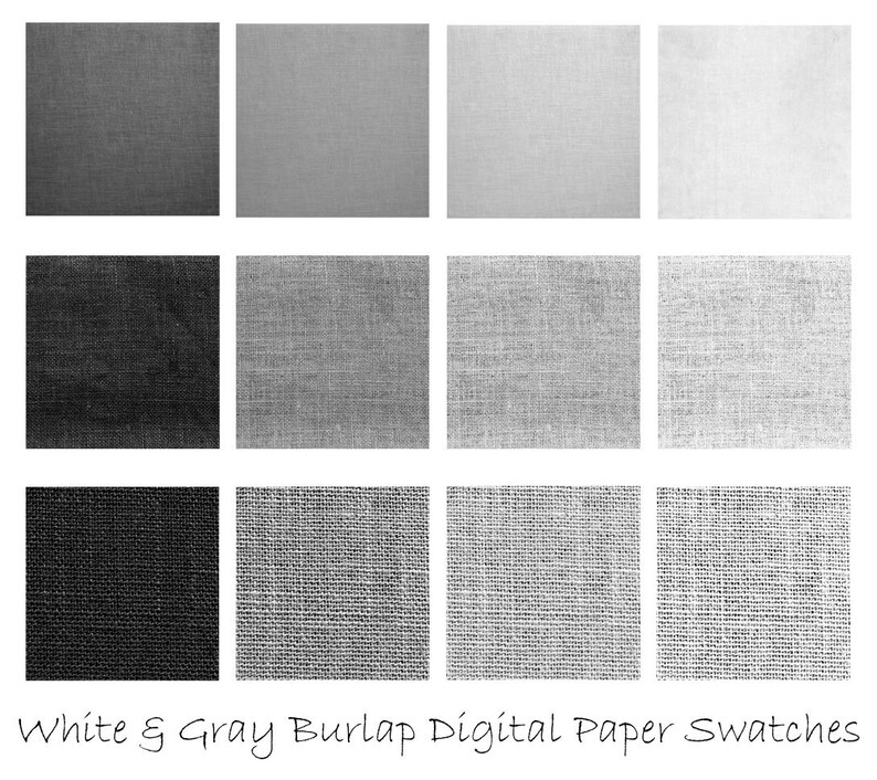 White Burlap Digital Paper Gray Burlap Backgrounds White - Etsy