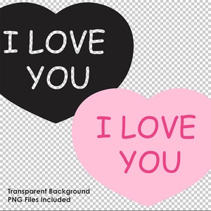 Candy Heart SVG Bundle - Conversation Hearts Clip Art - Valentine's Day ...