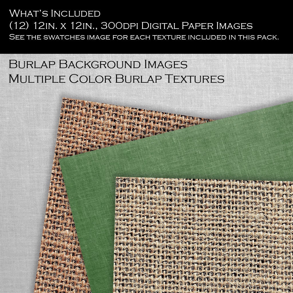 Burlap Texture Digital Paper Burlap Fiber Backgrounds in - Etsy