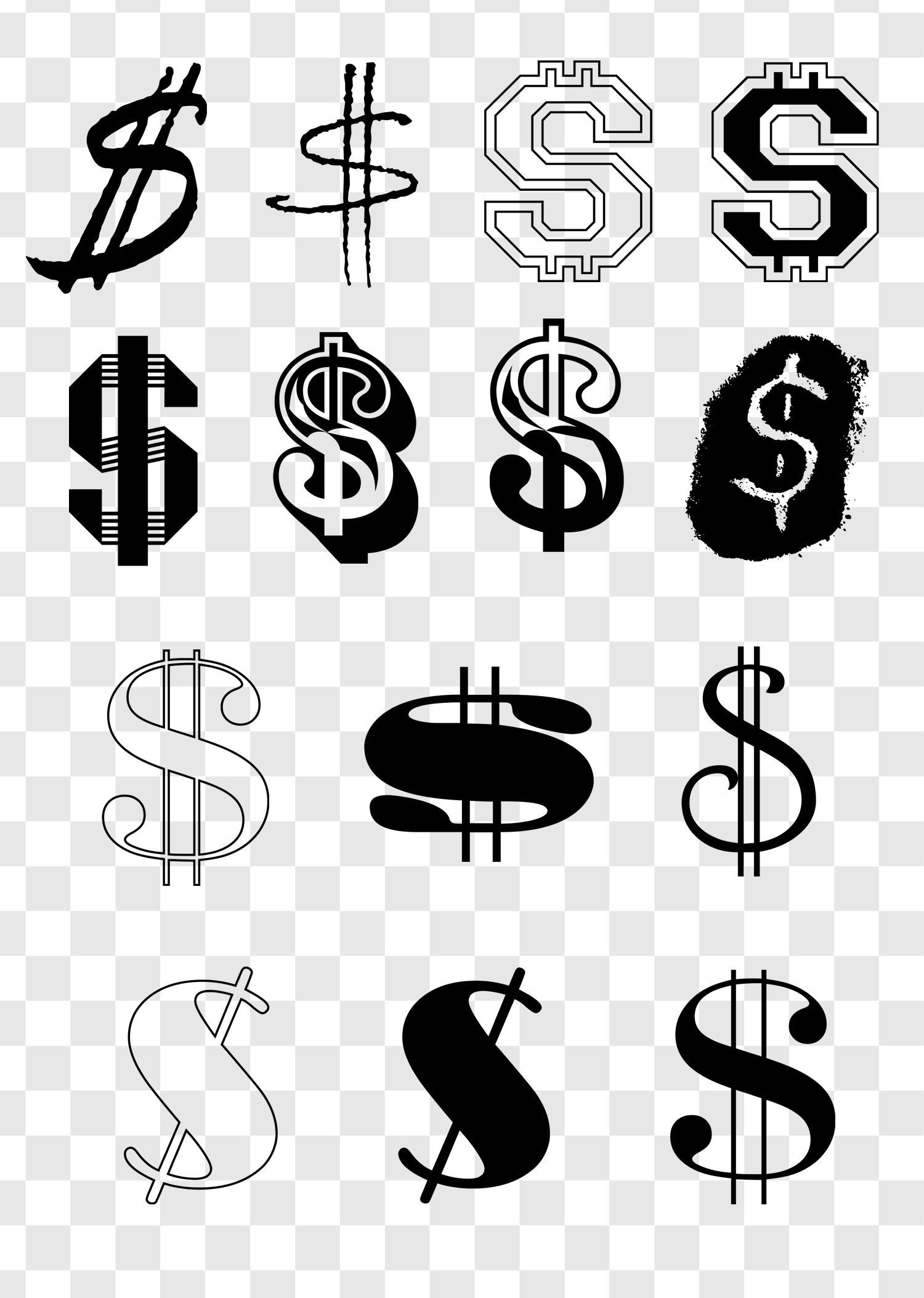 Dollar Sign SVG Bundle - Dollar Sign Clip Art - Dollar Sign Cut Files ...