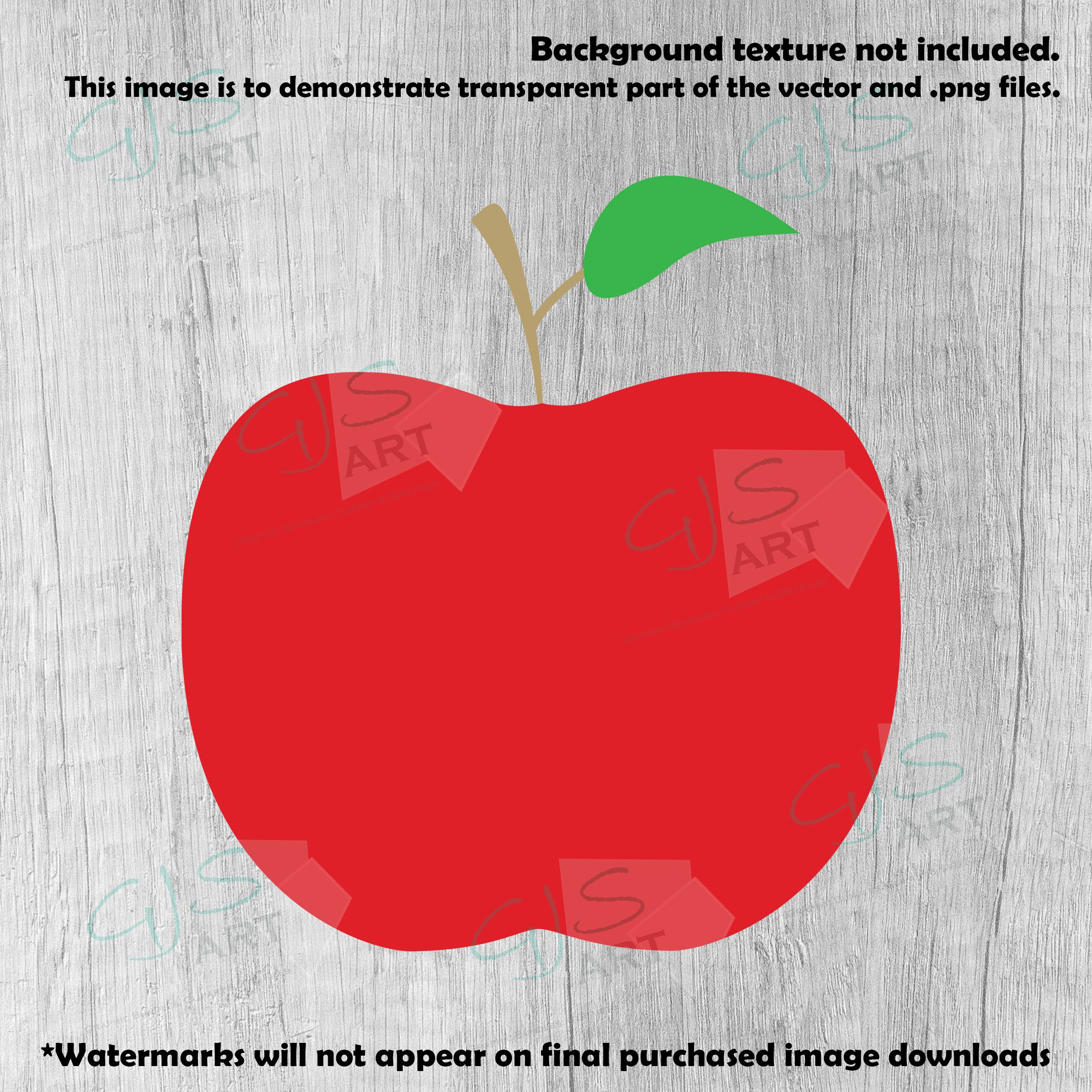 Apple SVG File Red Apple Clip Art Teachers Apple Cut File Svg, Eps, Png ...