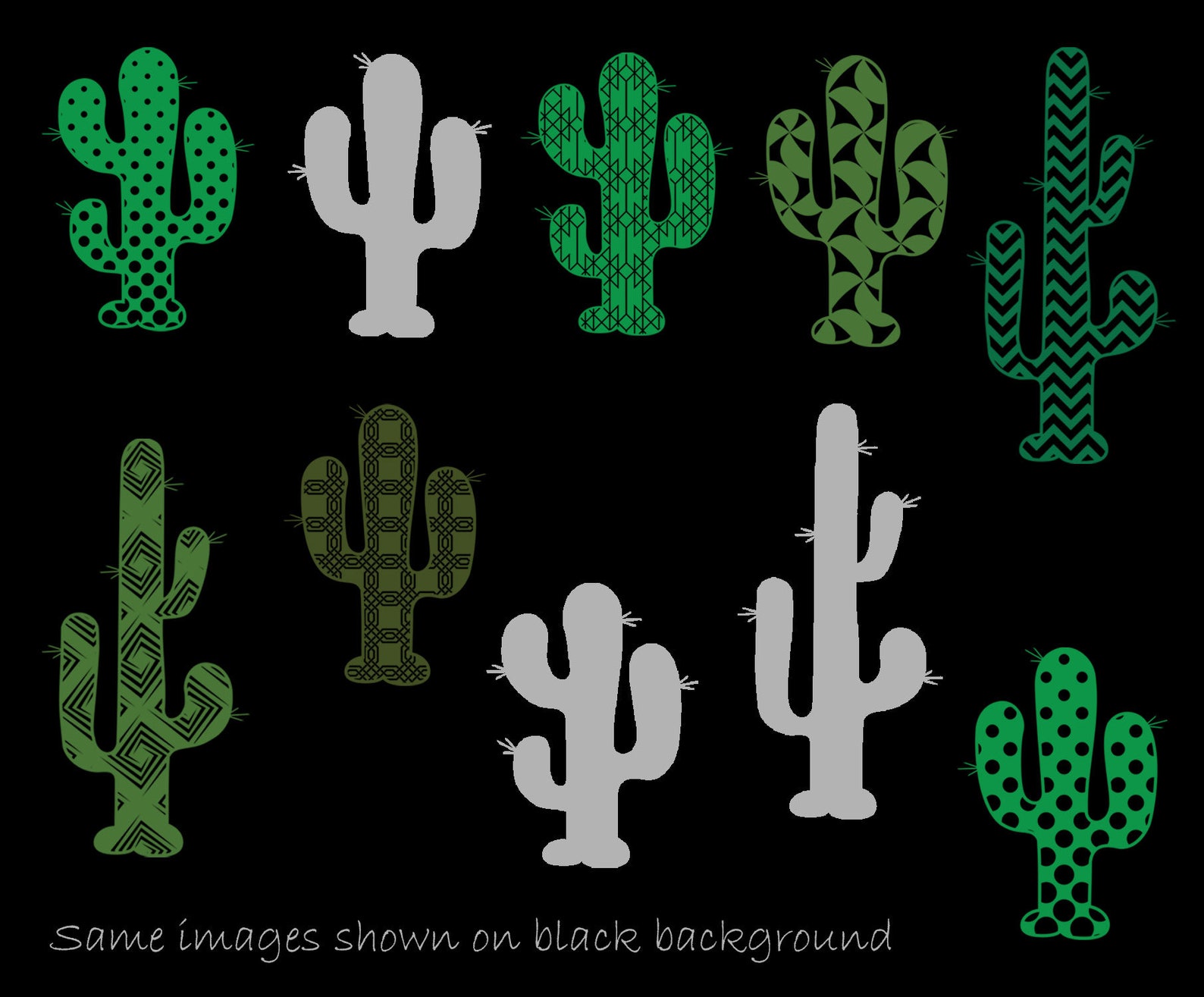 Cactus SVG Bundle Saguaro Cactus Clip Art Cactus - Etsy