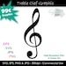 Treble Clef SVG File - Treble Clef Silhouette - Music Treble Clef Cut ...