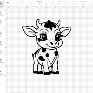Cute Baby Cow and Calf SVG Bundle - Baby Cow Clipart - Cute Cow ...
