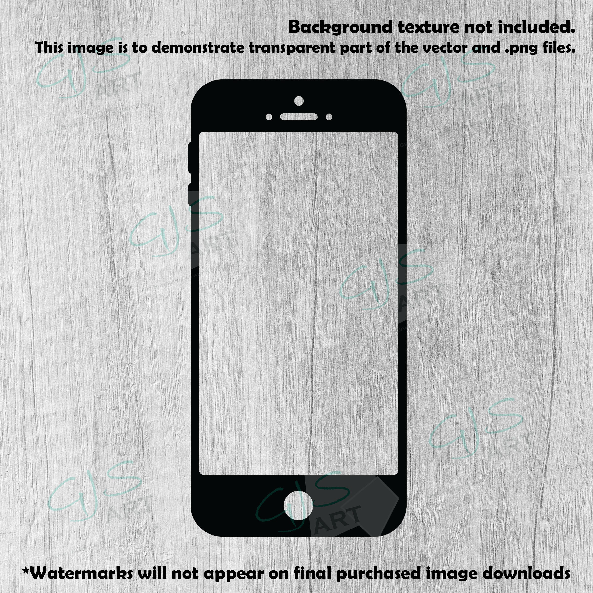 Smart Phone SVG File - Cell Phone Silhouette - Smart Phone Screen Cut ...