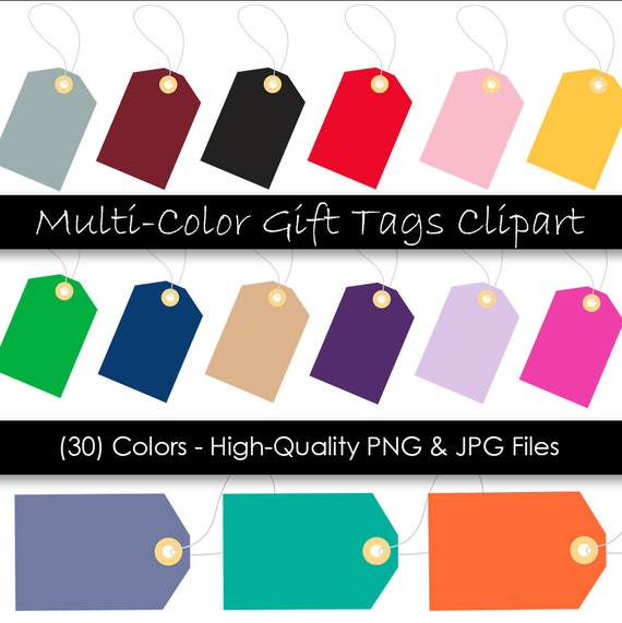 Gift Tag Clipart Digital Tags Clipart Images Hang Tags - Etsy