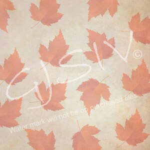 Fall Leaf Digital Paper - Autumn & Fall Backgrounds - Fall Scrapbook ...