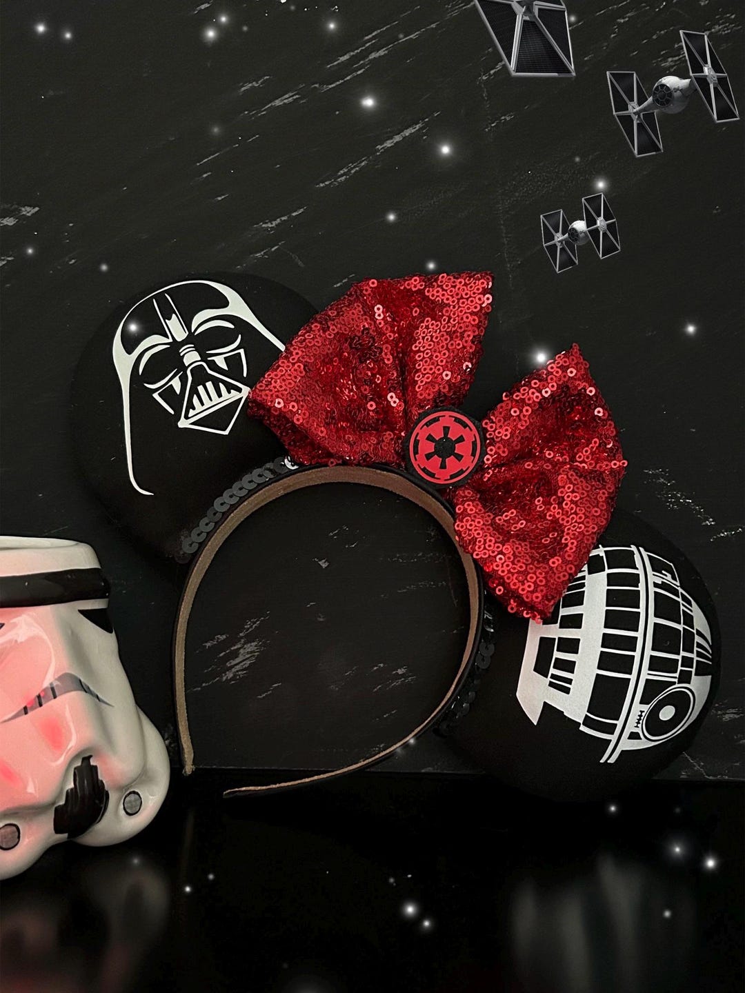Darth Vader Inspired / Death Star / Star Wars Disney Ears/ Galaxy's ...