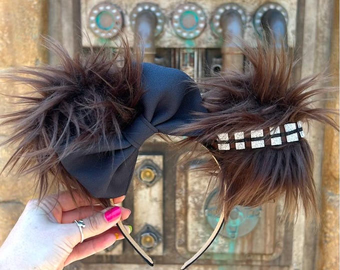 Chewbacca Mickey Ears, Star Wars Mouse Ears, Wookie Mickey Ears ...