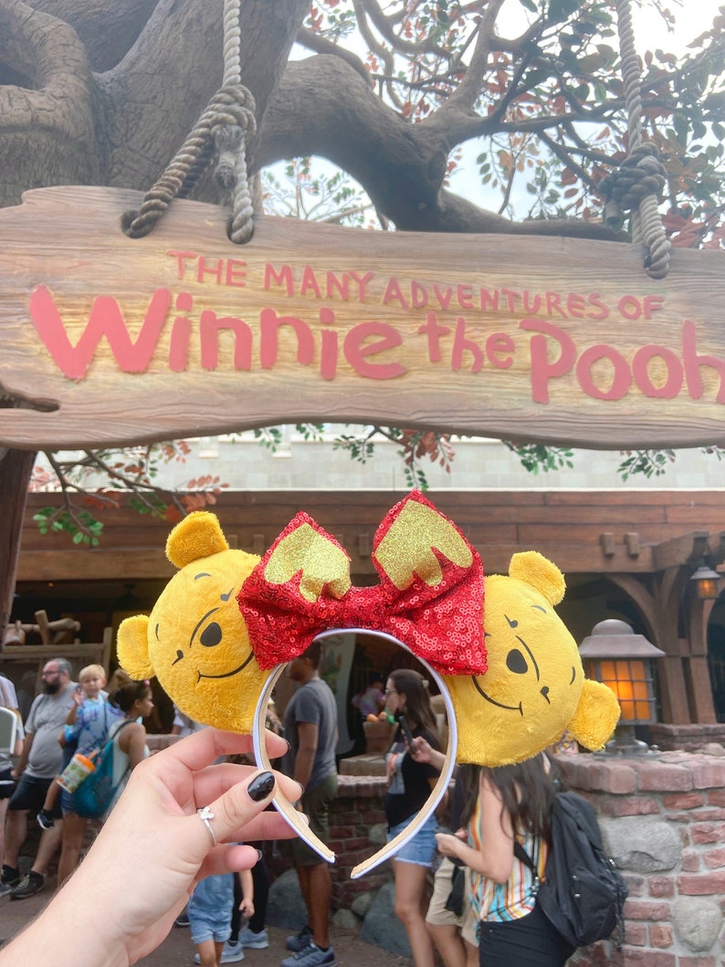 Winnie the Pooh Inspired Disney / Mickey Ears / Honey Drip Hundred Acre ...