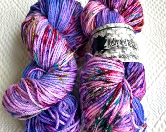 Destash Fingering Yarn Ruby and Roses Yarn Hand Dyed Superwash Merino ...