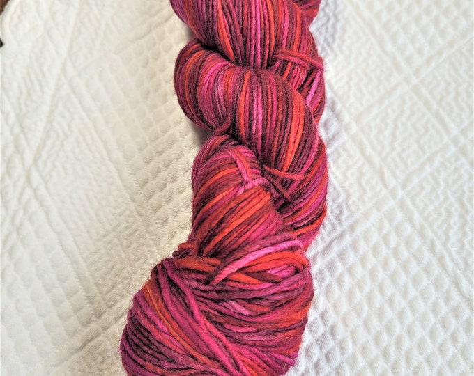 Indie Hand Dyed Malabrigo Worsted Yarn Colorway Intenso Merino Wool 210 ...