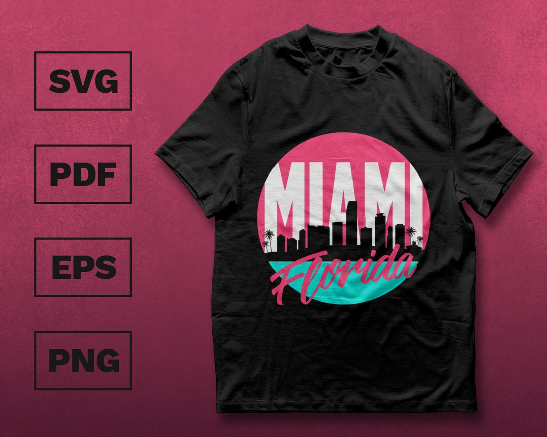 Miami Florida Svg Miami City Silhouette Svg Miami Capital - Etsy
